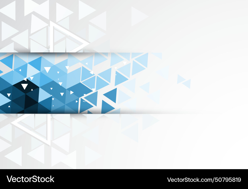 Abstract triangle digital computer technology Vector Image