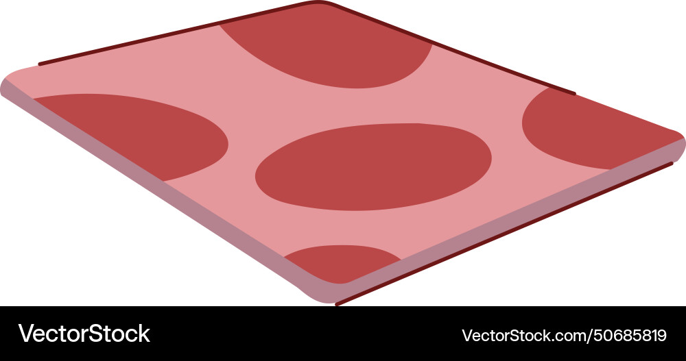 Office chair mat cartoon Royalty Free Vector Image