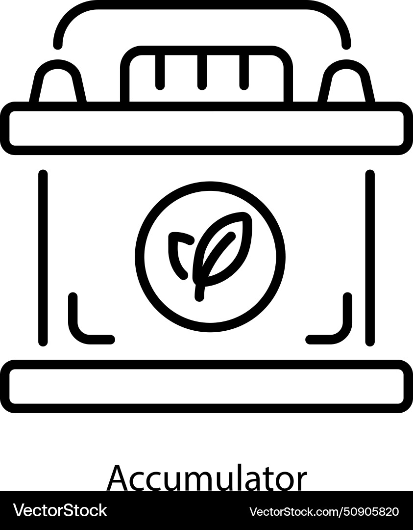 Accumulator Royalty Free Vector Image - VectorStock