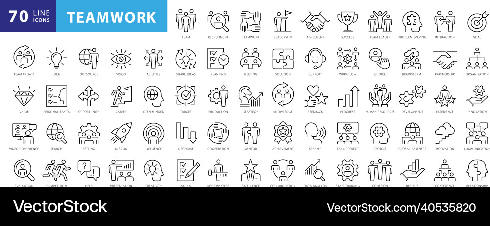 Business teamwork team building work group Vector Image