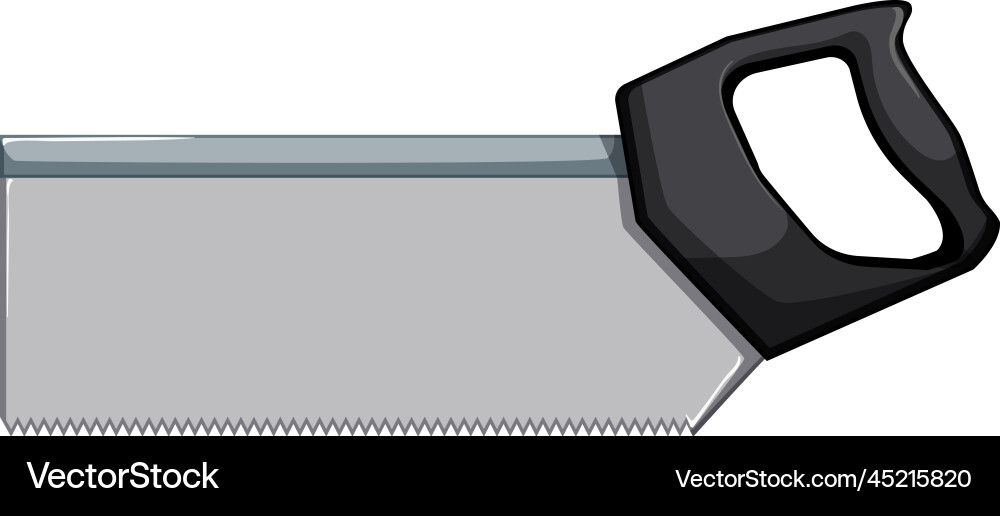 Industry saw hand cartoon Royalty Free Vector Image