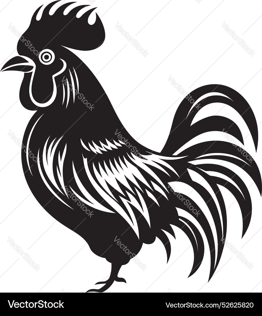 Talon team roster chicken emblem cluck crew Vector Image