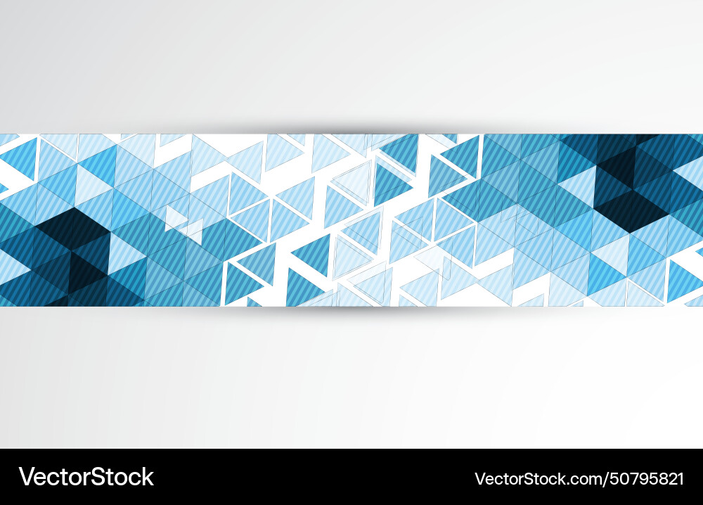Abstract triangle digital computer technology Vector Image