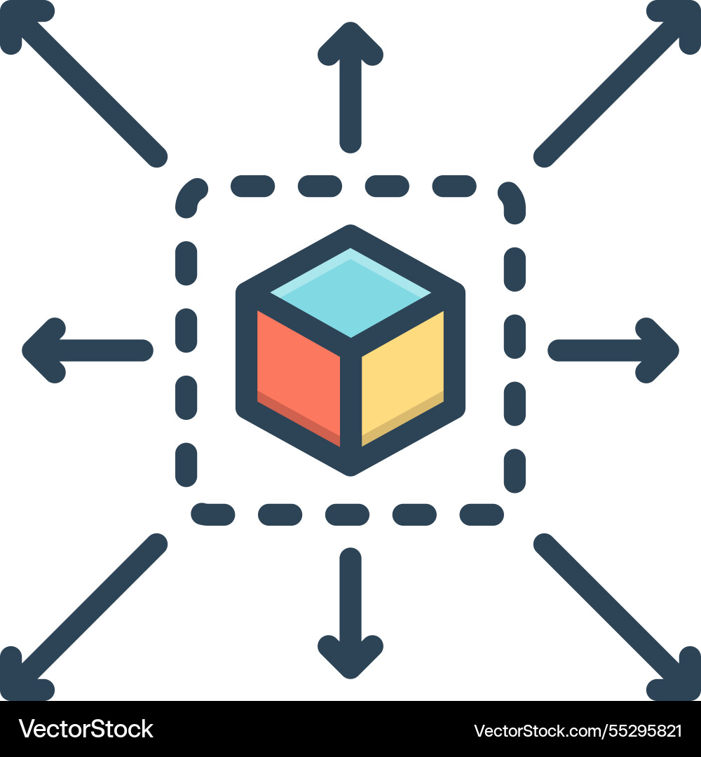 Dimension Royalty Free Vector Image - VectorStock