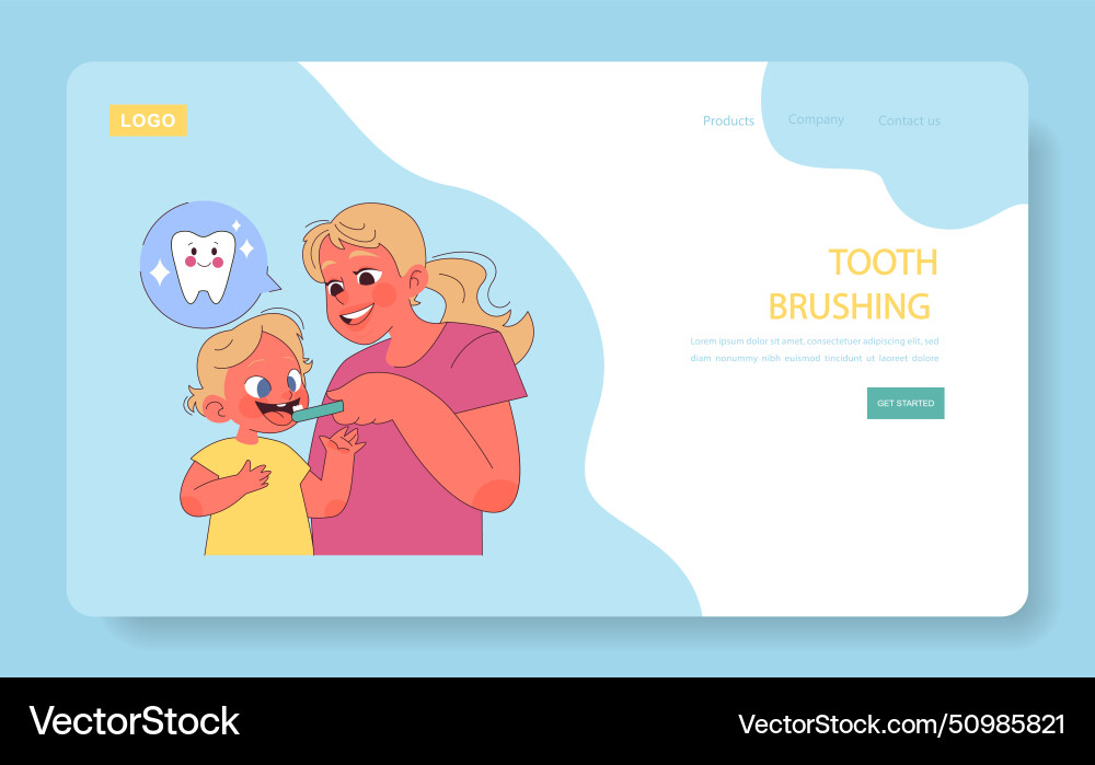 Tooth brushing Royalty Free Vector Image - VectorStock