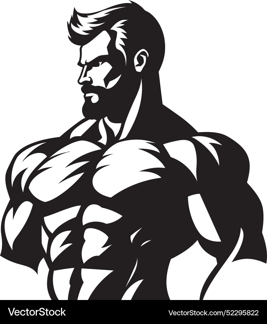 Anatomy dynamic bodybuilder strength eb Royalty Free Vector