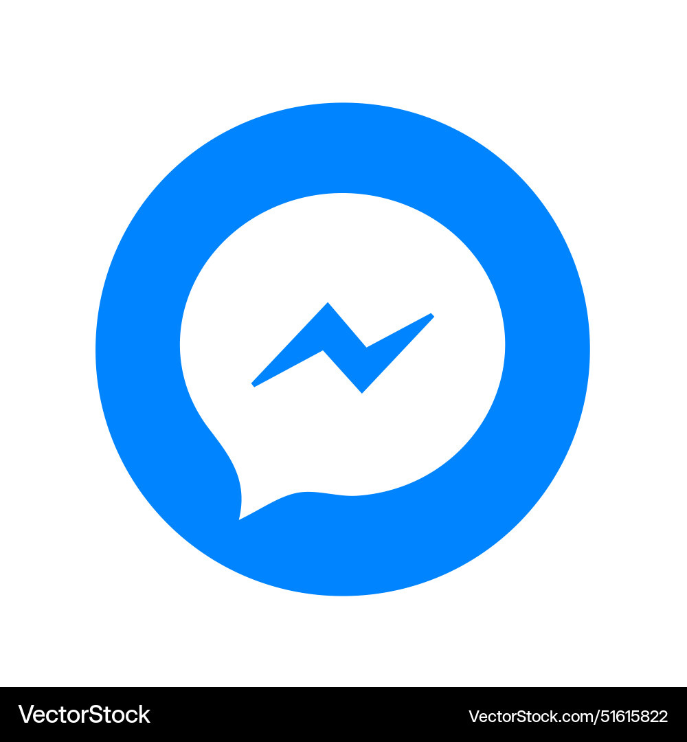 Messenger icon art icons and graphics Royalty Free Vector