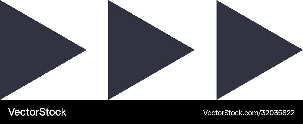 Next arrows or right direction flat style icon Vector Image