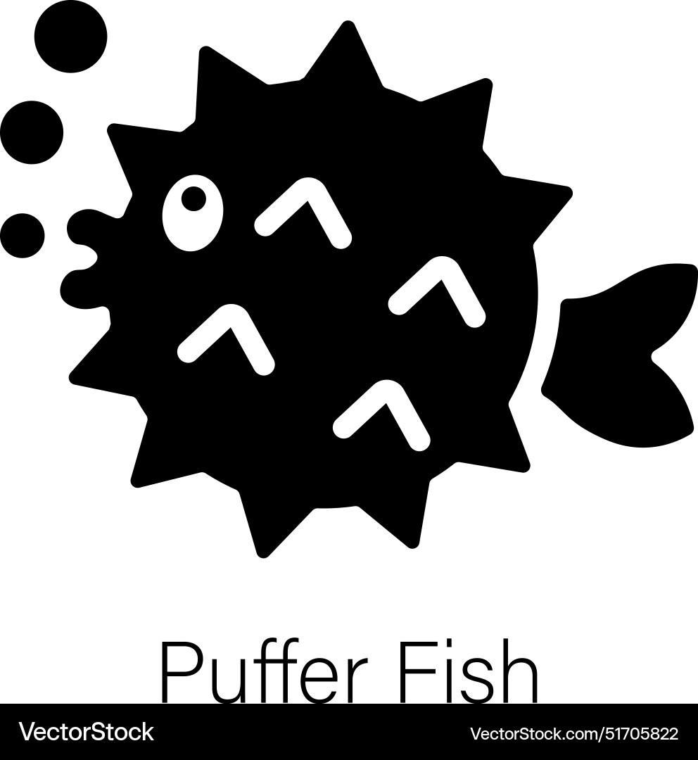Puffer fish Royalty Free Vector Image - VectorStock