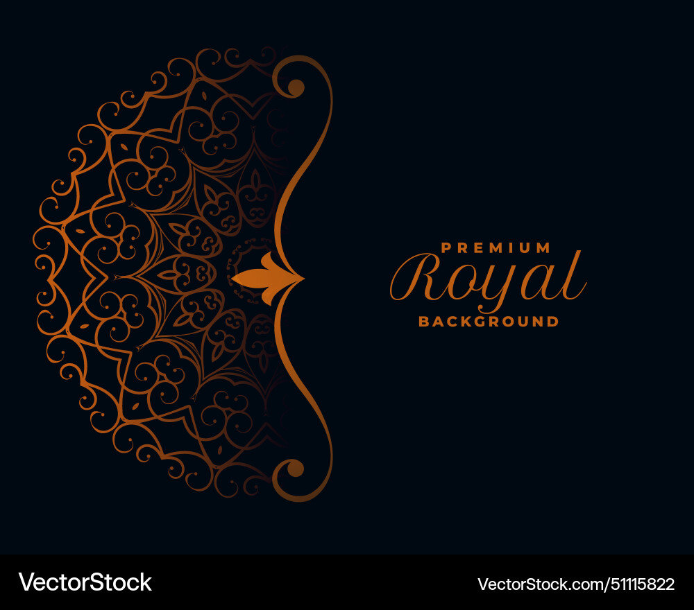 Vintage style arabic floral background Royalty Free Vector