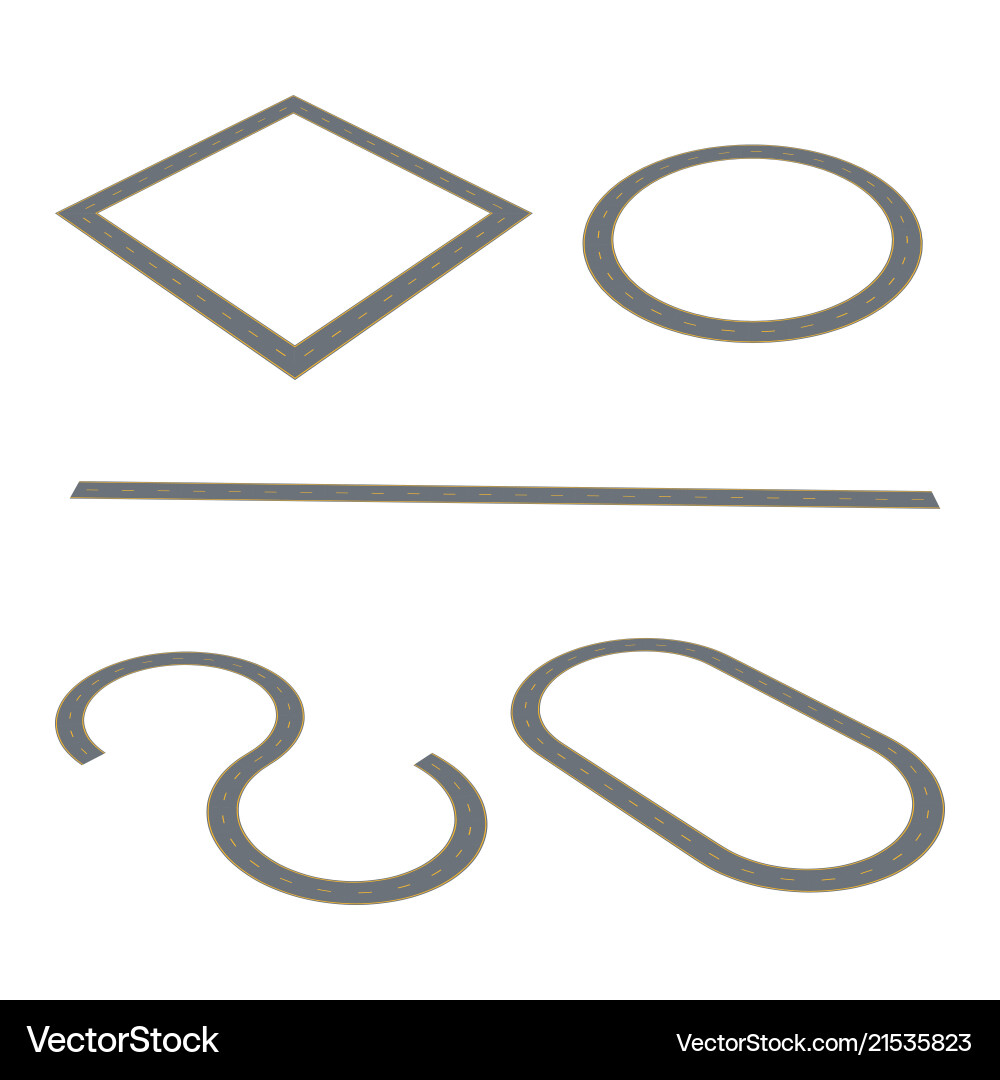 Road asphalt straight seamless Royalty Free Vector Image