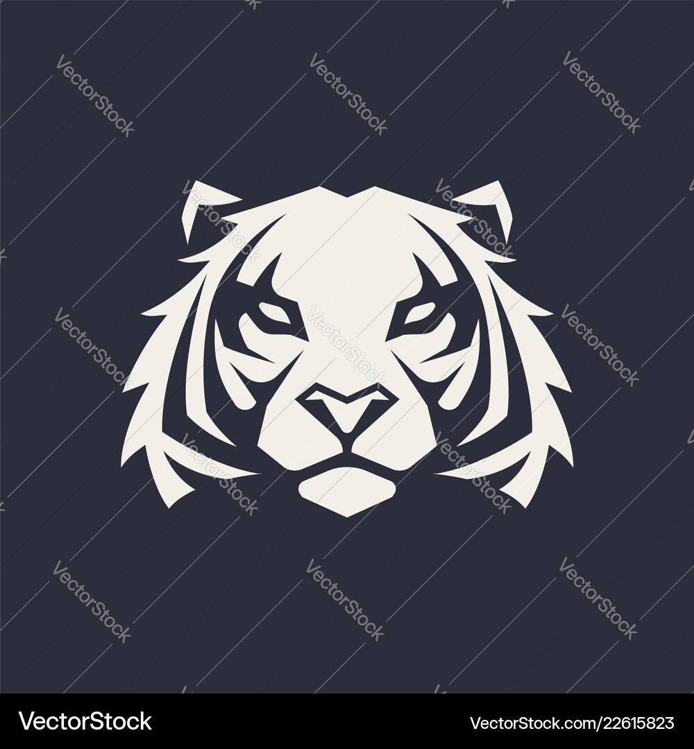 Tiger mascot icon Royalty Free Vector Image - VectorStock