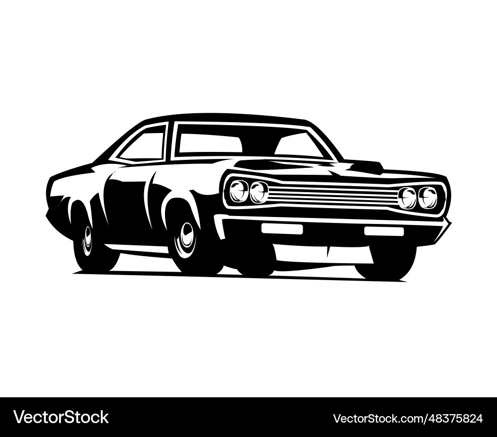 Dodge super bee 1969 premium Royalty Free Vector Image