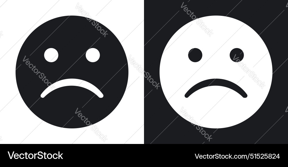Sad icon Royalty Free Vector Image - VectorStock