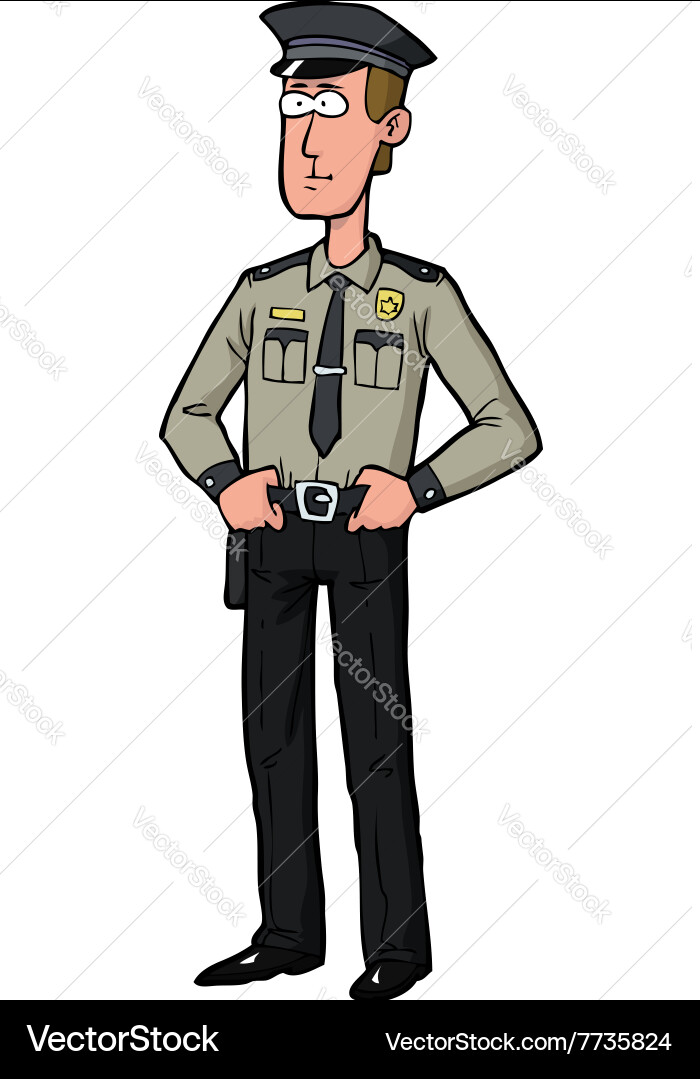 Security guard Royalty Free Vector Image - VectorStock
