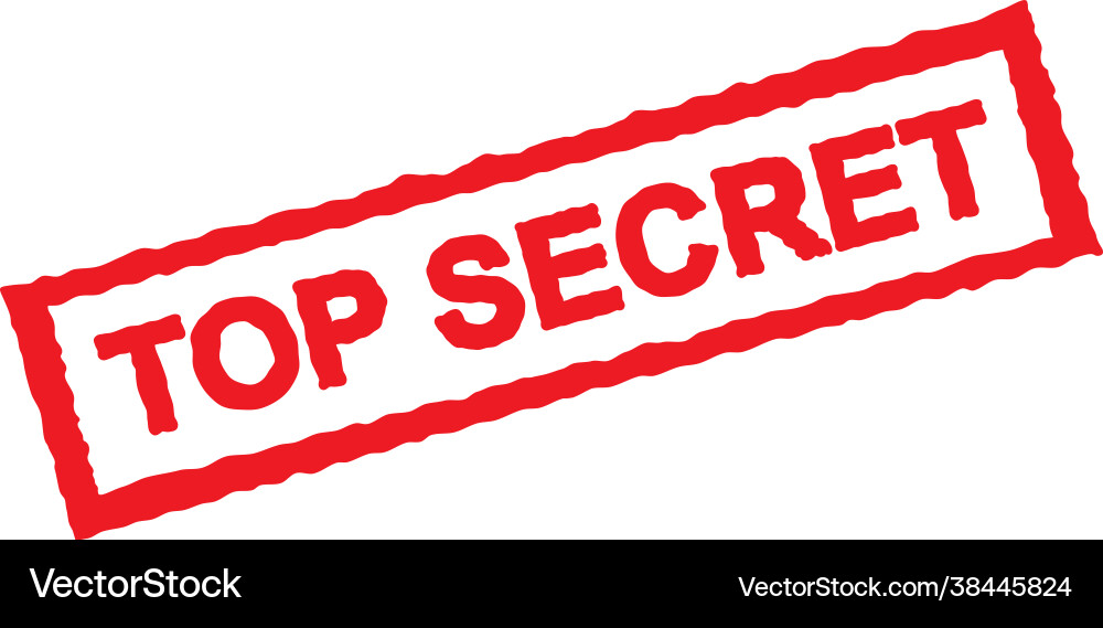 Top secret sign Royalty Free Vector Image - VectorStock
