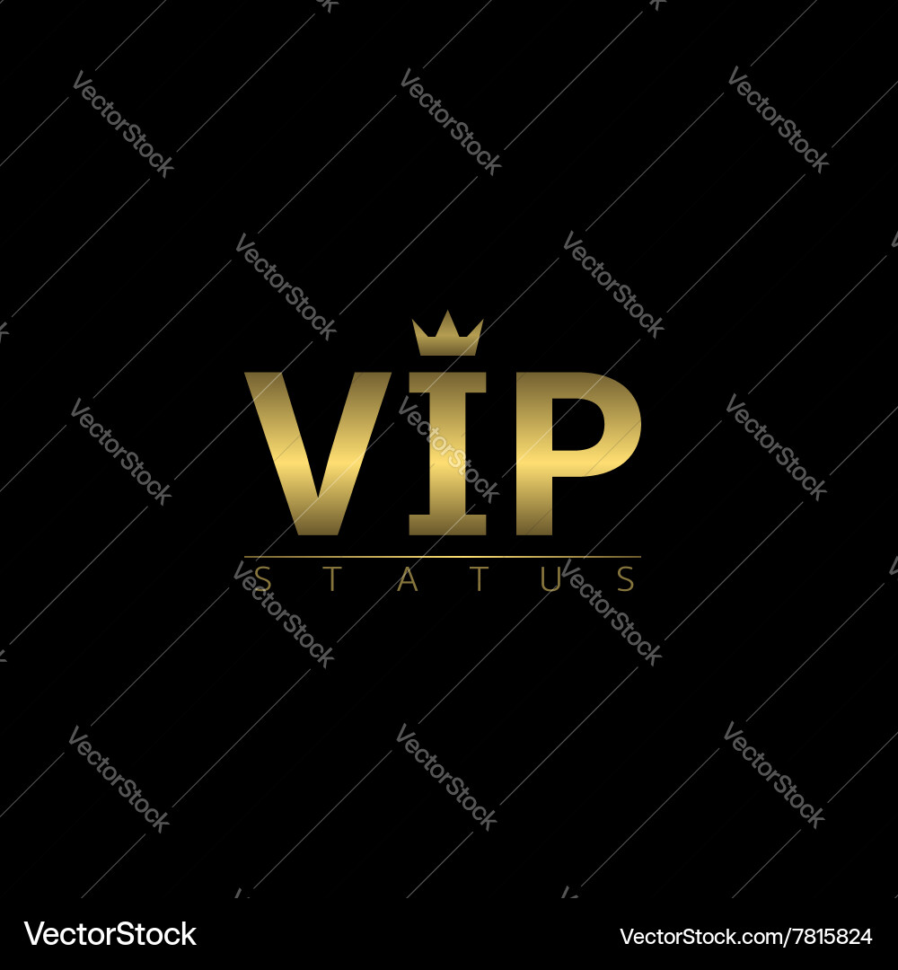 Vip status icon Royalty Free Vector Image - VectorStock