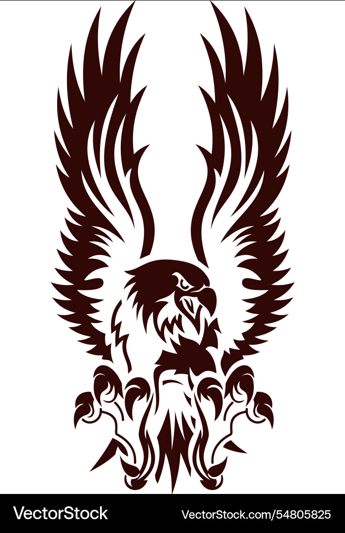 Adler Tattoo Design Lizenzfreies Vektorbild - VectorStock