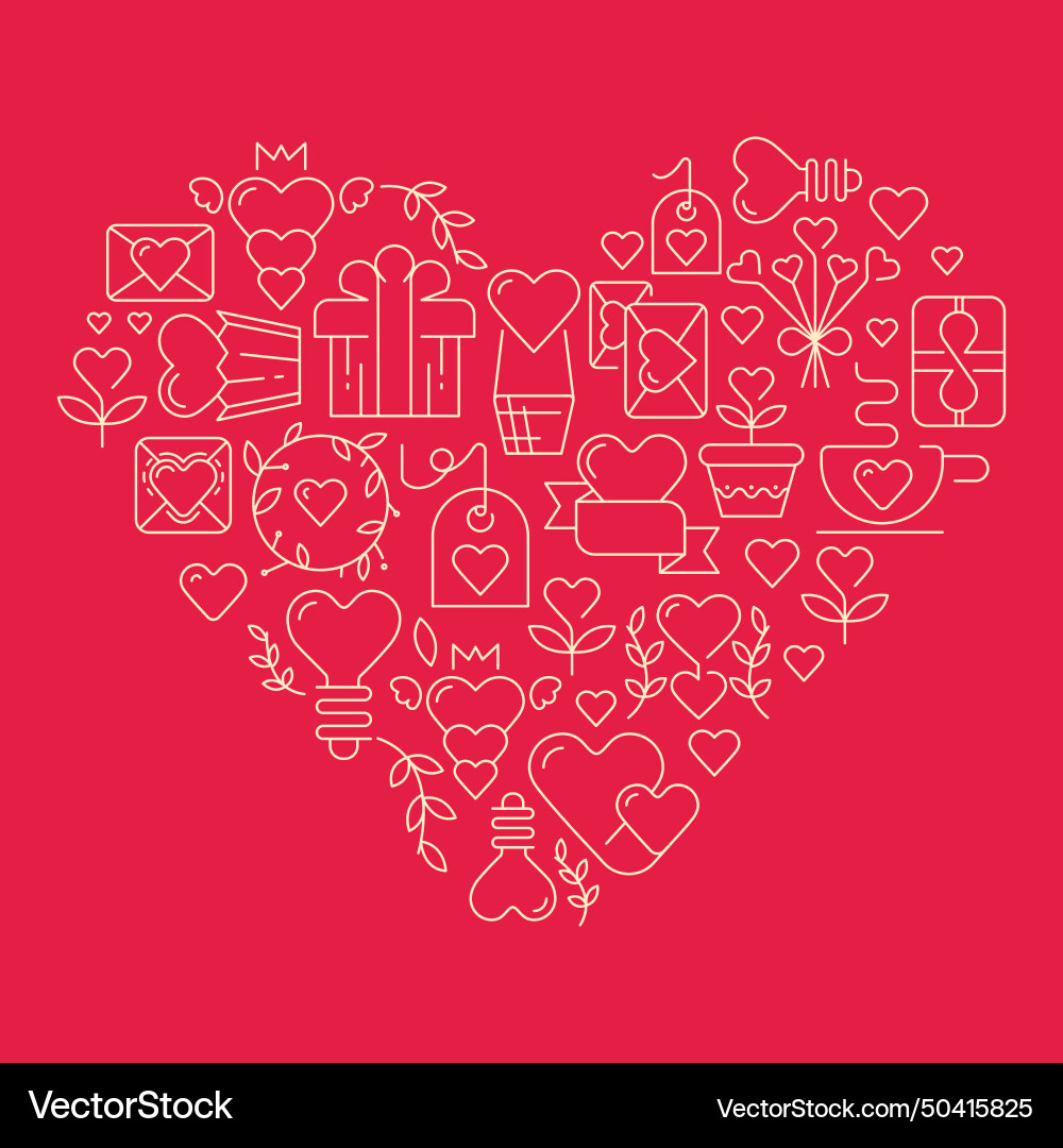 Love poster template Royalty Free Vector Image