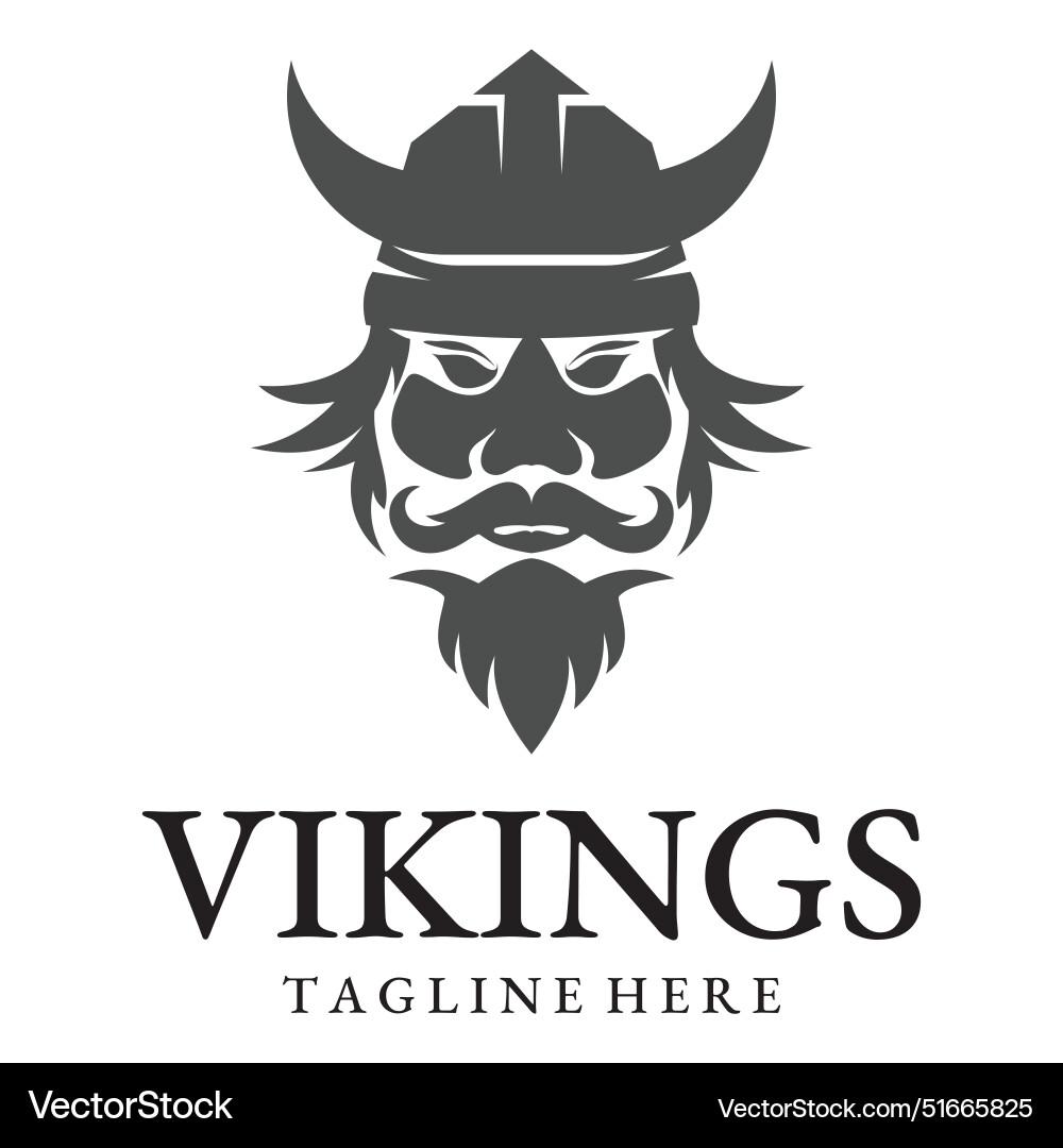 Viking with helmet Royalty Free Vector Image - VectorStock