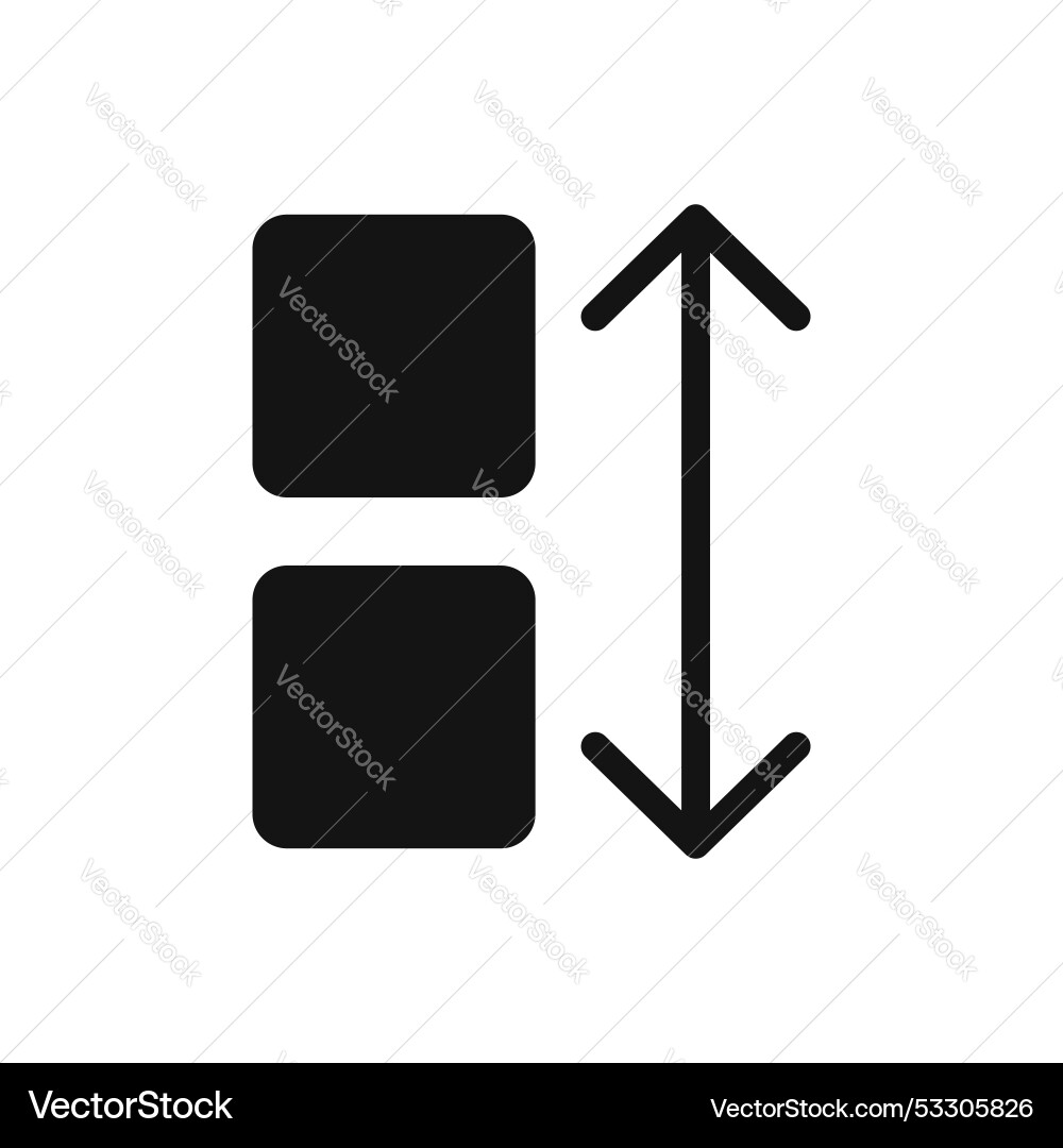 Apps sort icon set arrange alphabet order symbol Vector Image