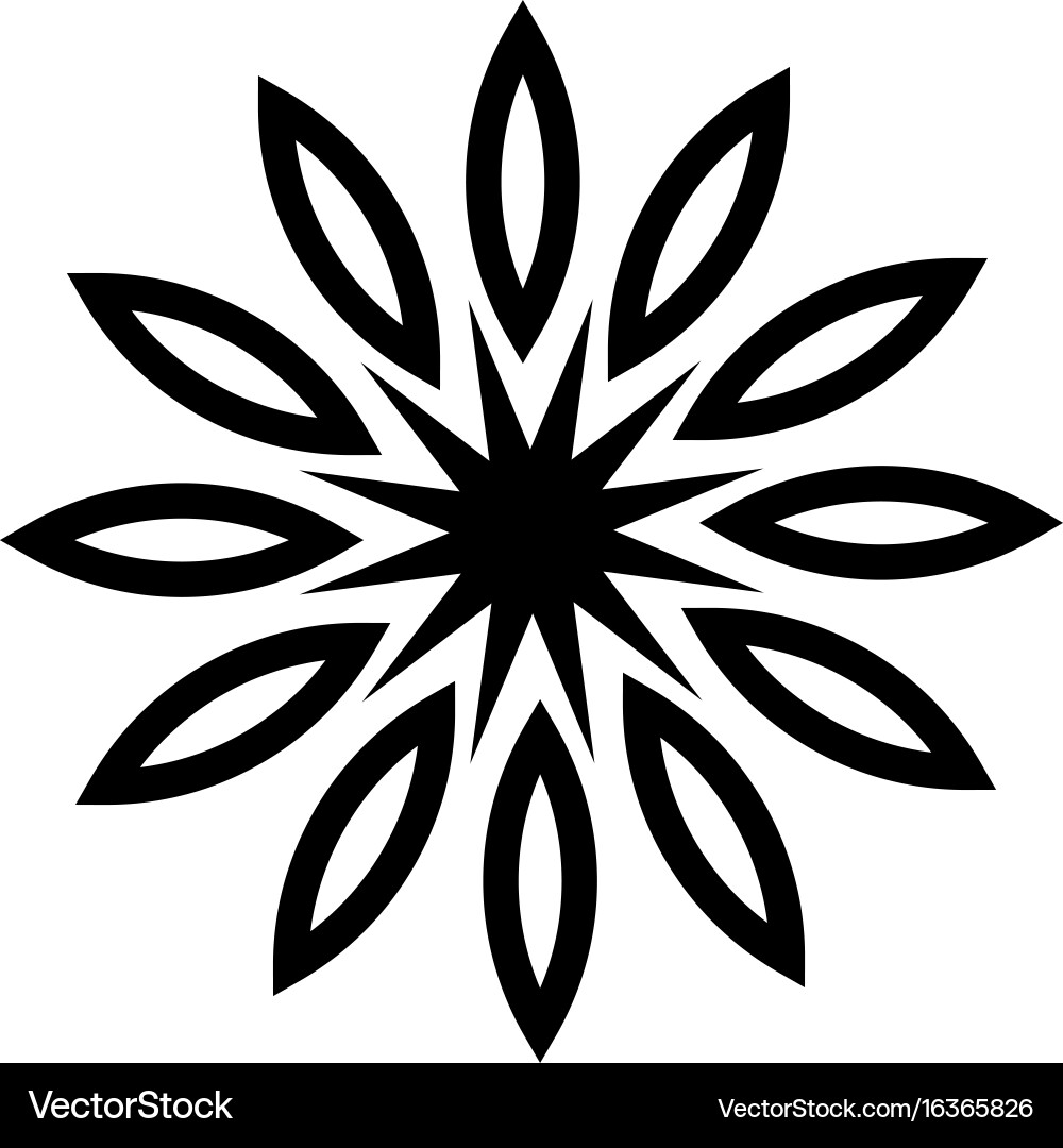 Pattern flower petals Royalty Free Vector Image