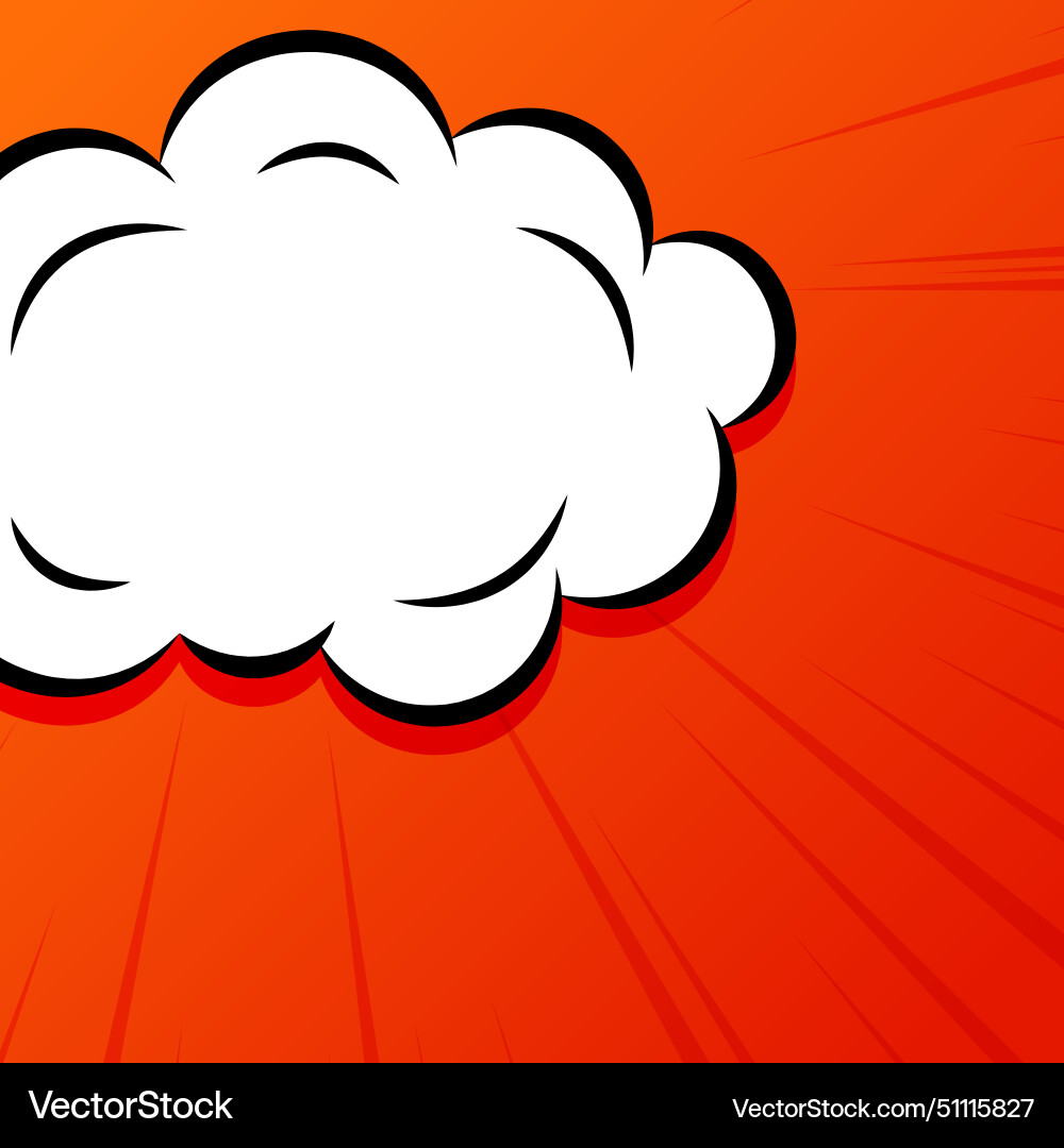 Abstract empty chat bubble frame background Vector Image