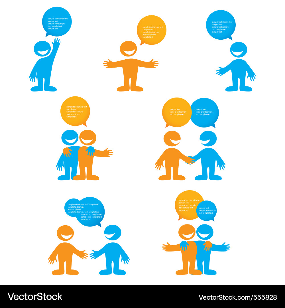 People Talking - Communication Royalty Free Vector Image