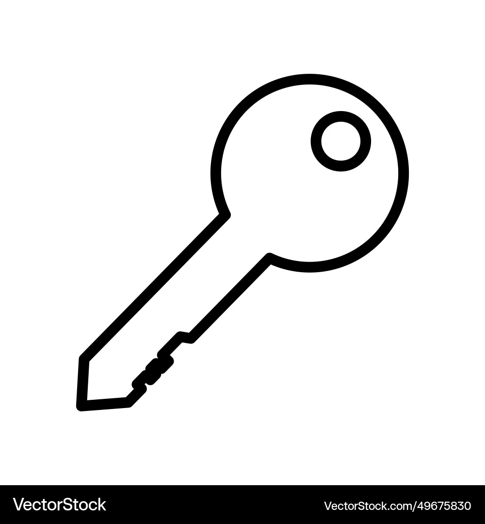 Key line icon logo Royalty Free Vector Image - VectorStock
