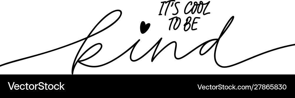 Kindness Typography Royalty Free Vector Image - VectorStock