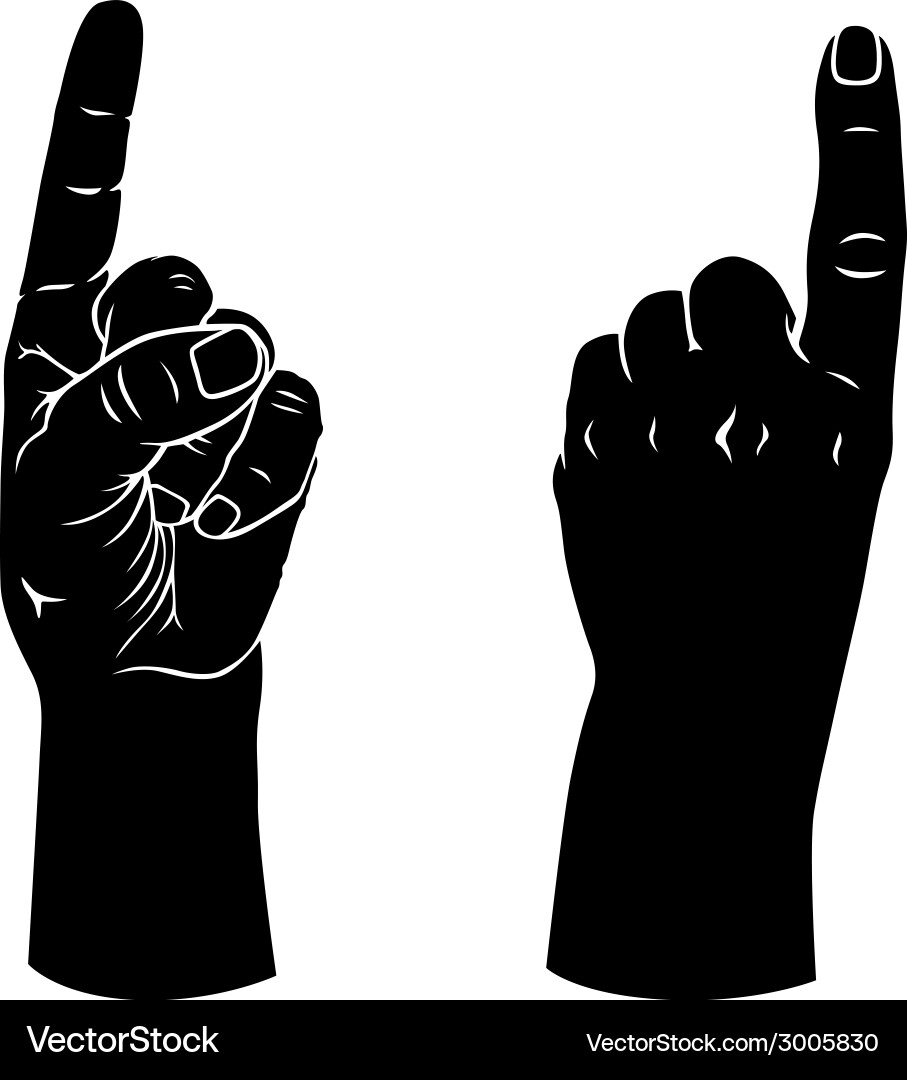 Pointing finger Royalty Free Vector Image - VectorStock