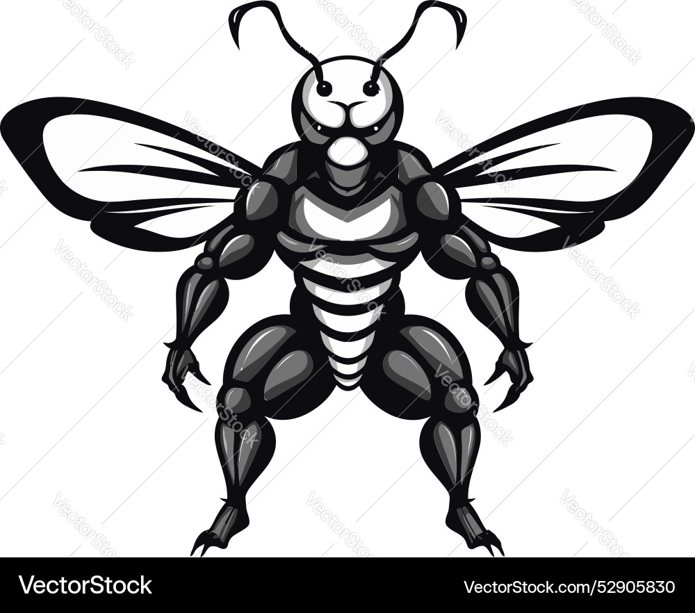 Simplistic sting excellence black emblem iconic Vector Image
