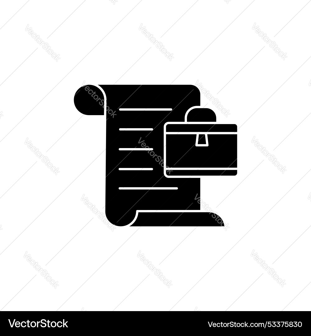 Work history icon set employment resume Royalty Free Vector