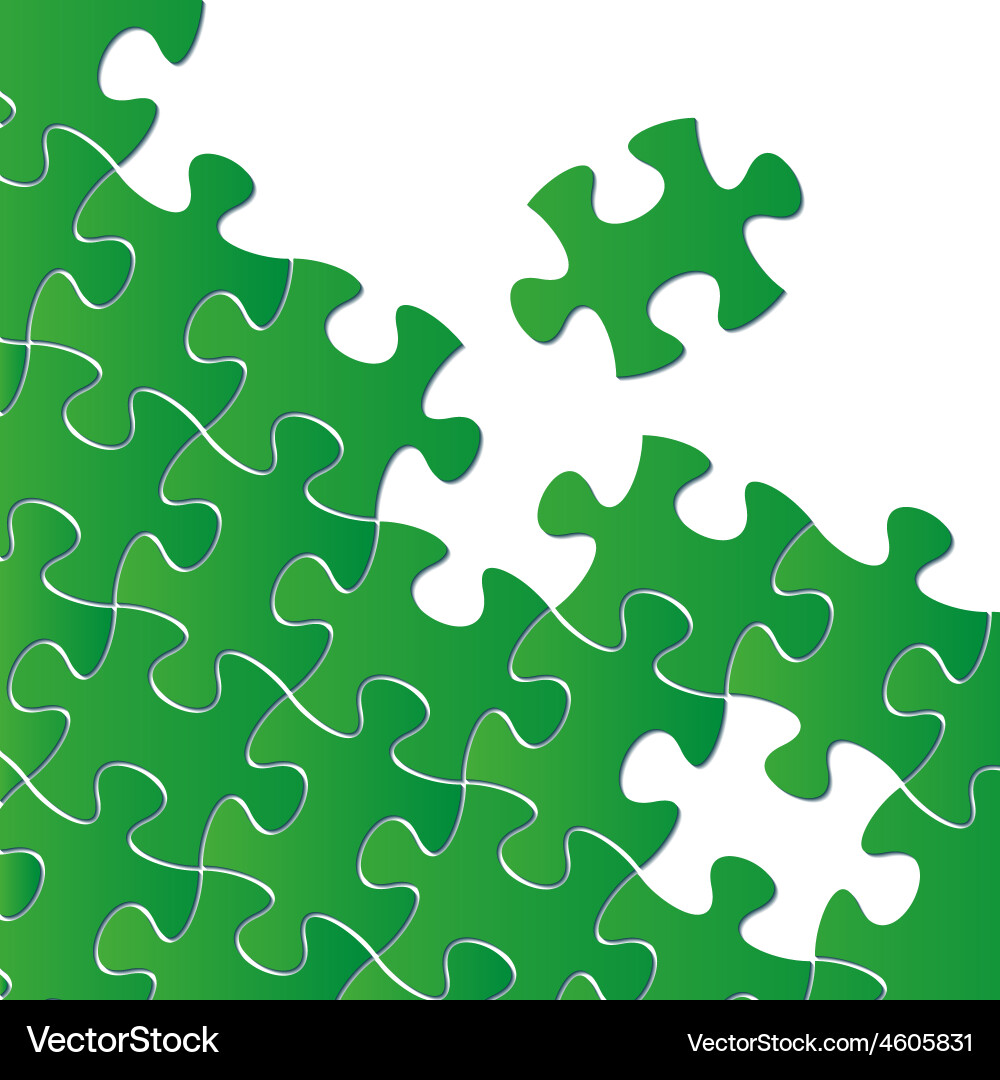 Jigsaw puzzle Royalty Free Vector Image - VectorStock
