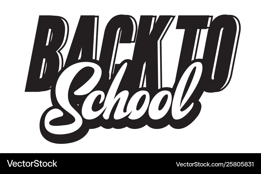 Monochrome with lettering Royalty Free Vector Image