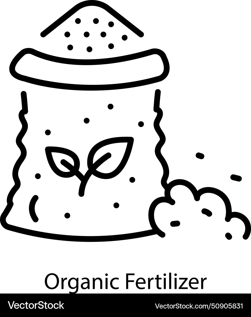 Organic fertilizer Royalty Free Vector Image - VectorStock