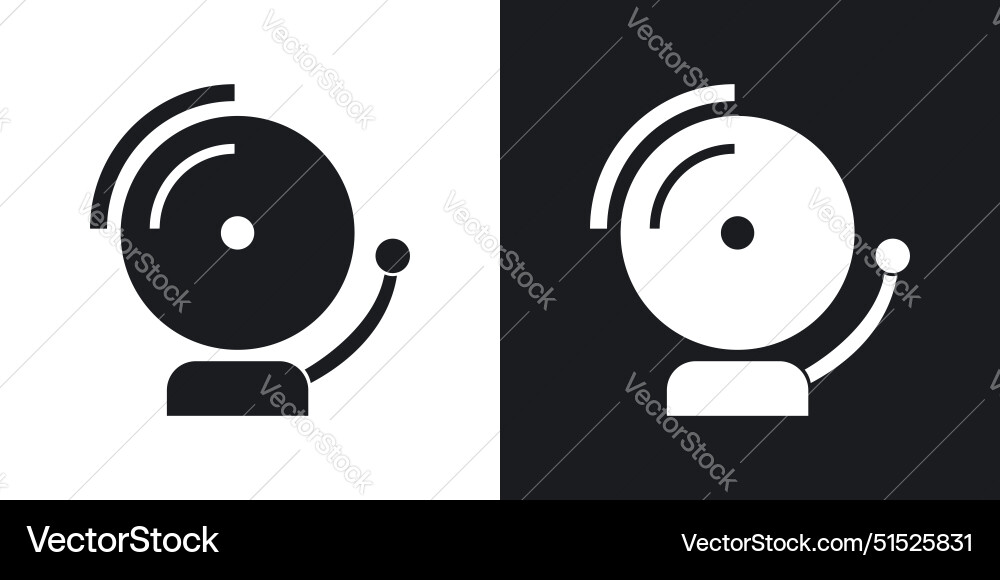 School bell icon Royalty Free Vector Image - VectorStock