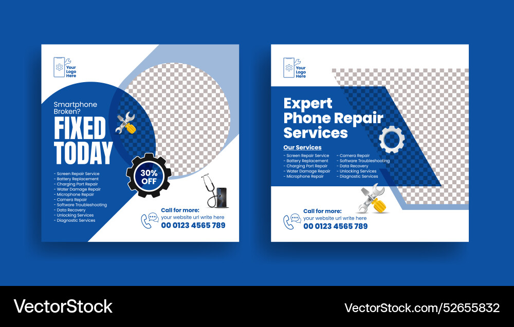 Gadget repairing service tech maintenance flyer Vector Image