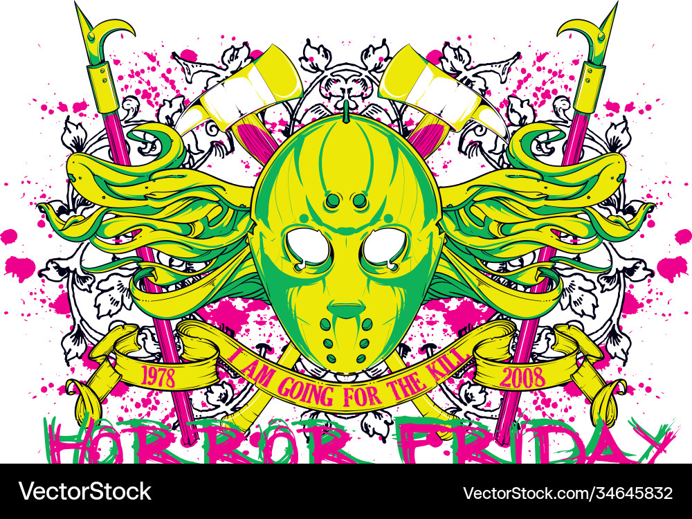 Horror friday Royalty Free Vector Image - VectorStock