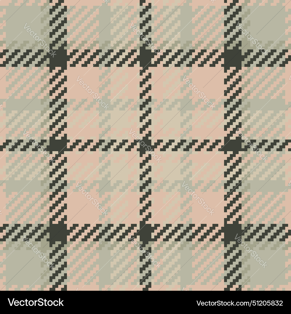 Textile design of textured plaid checkered fabric Vector Image