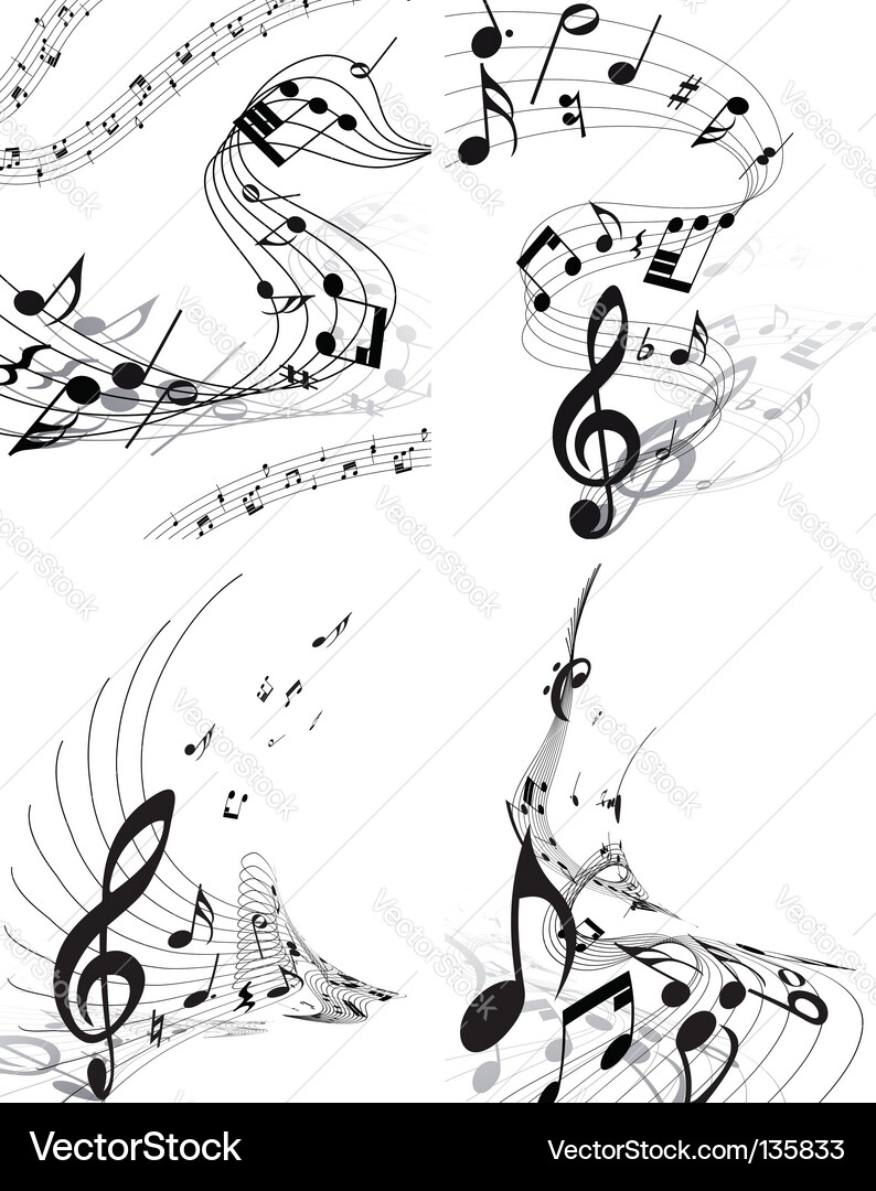 Notes staff Royalty Free Vector Image - VectorStock