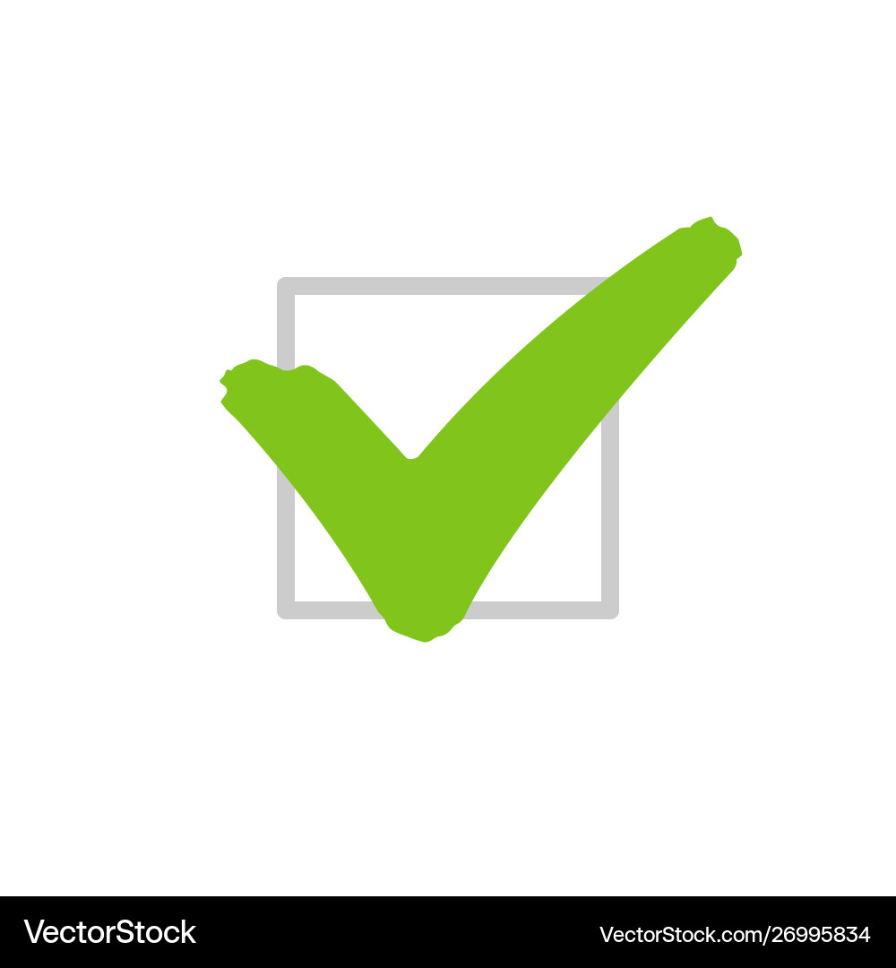 Markieren Symbol und ok Symbol Lizenzfreies Vektorbild