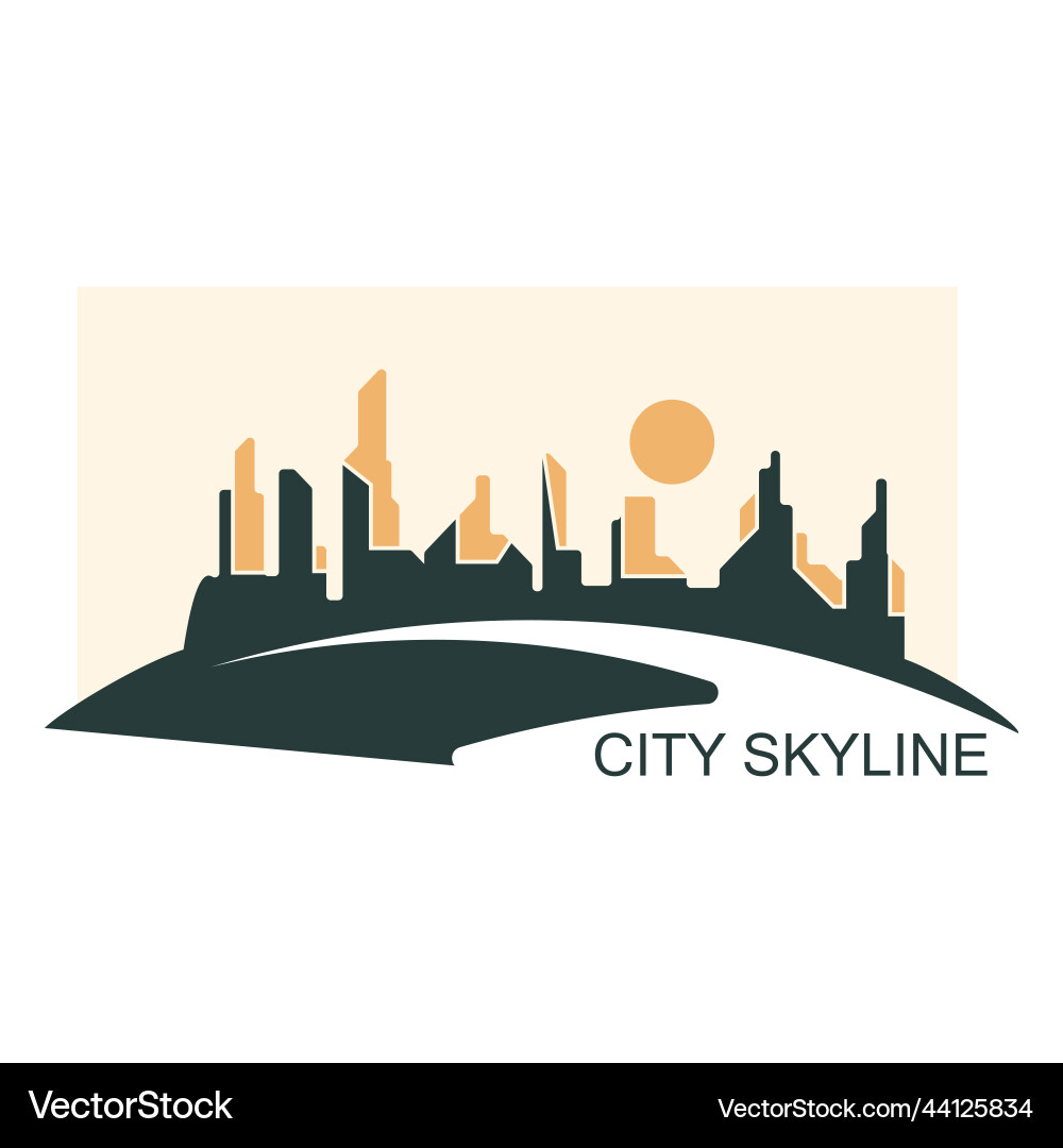 City silhouette skyline design landscape Vector Image
