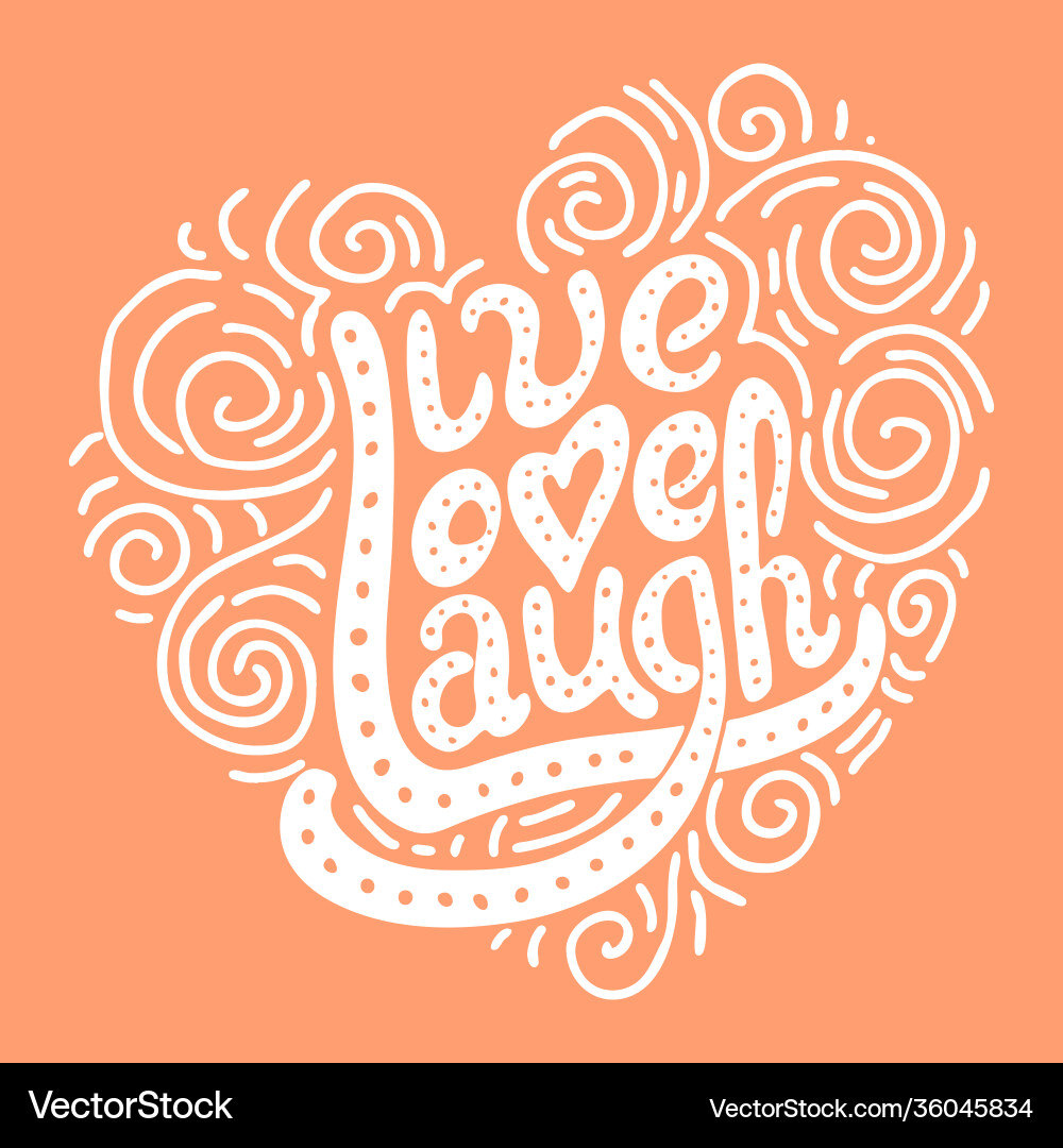 Live Laugh Love Word Art Vector Images 80