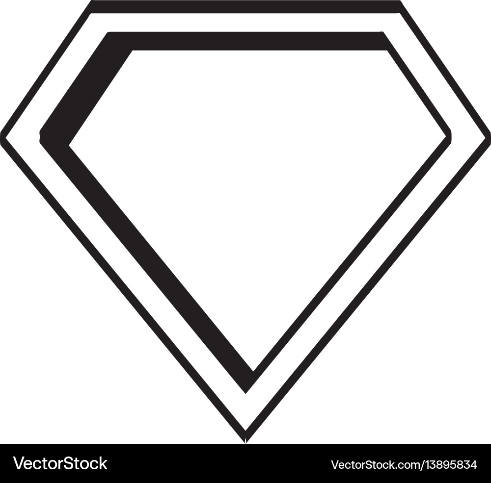 Super hero shield pop art Royalty Free Vector Image