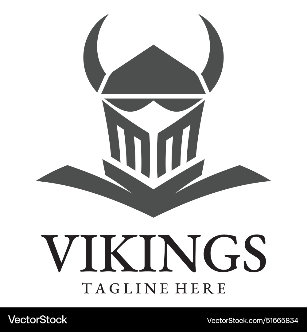 Viking with helmet Royalty Free Vector Image - VectorStock