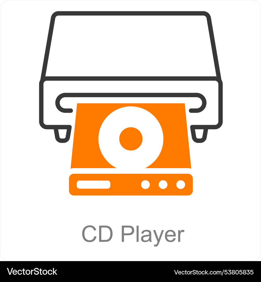 Cd player Royalty Free Vector Image - VectorStock