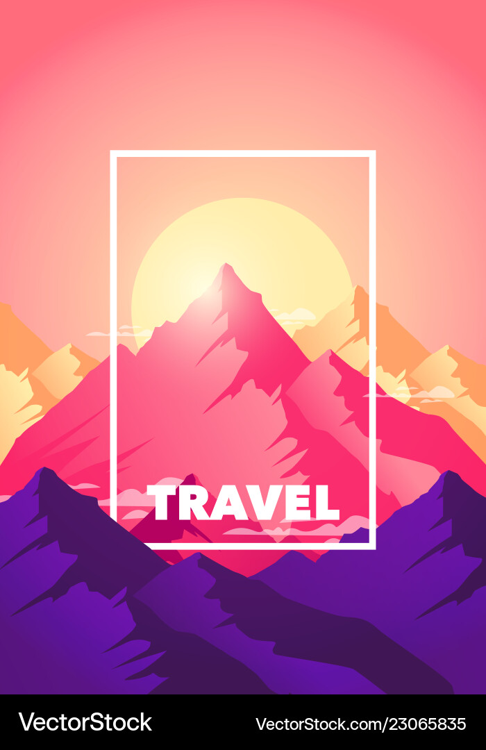 Mountain Climb Adventure Royalty Free Vector Image