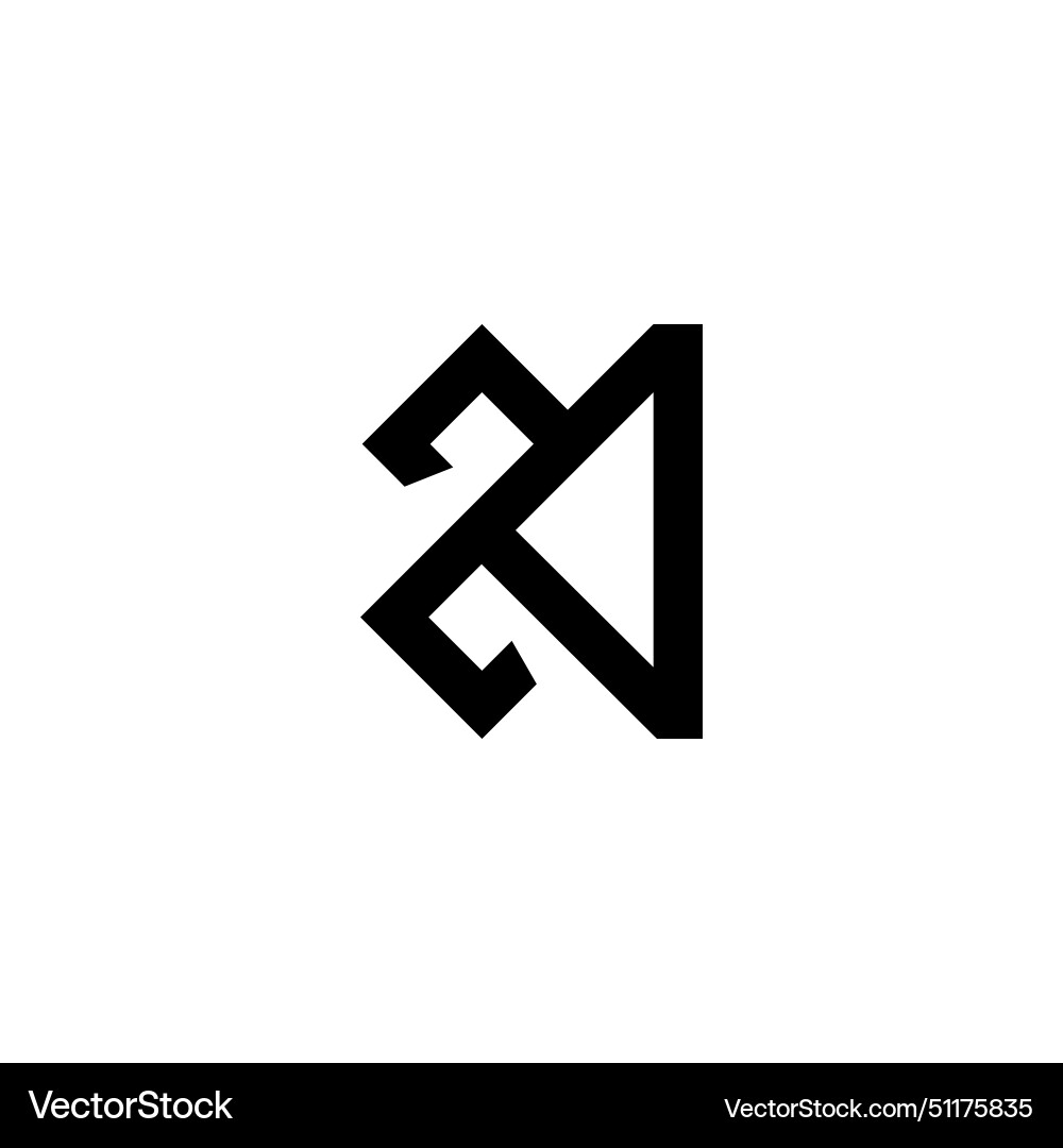 Oz or zo logo and icon design Royalty Free Vector Image