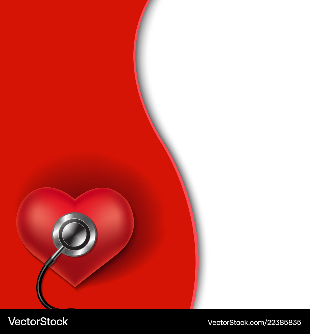 Red heart background Royalty Free Vector Image